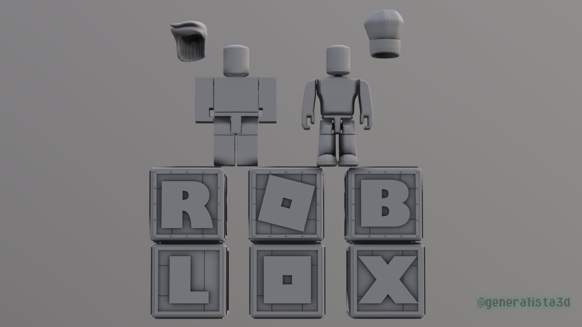 3D Model Roblox Toys Base Set Game Ready And Renderable Model ...