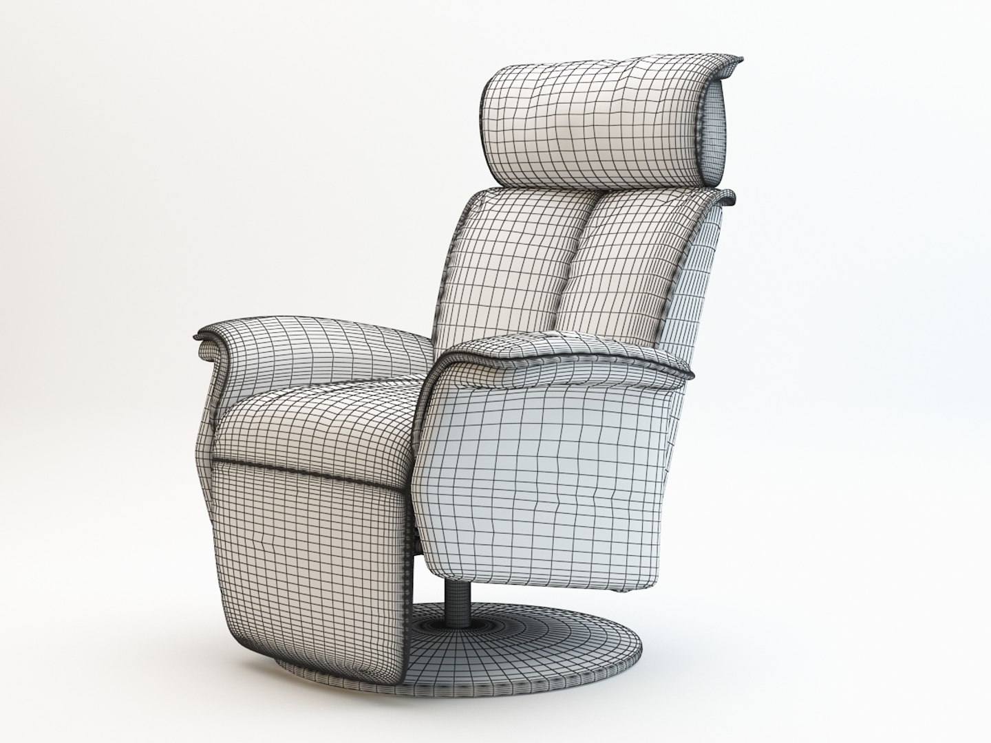 chair armchair arm 3d model