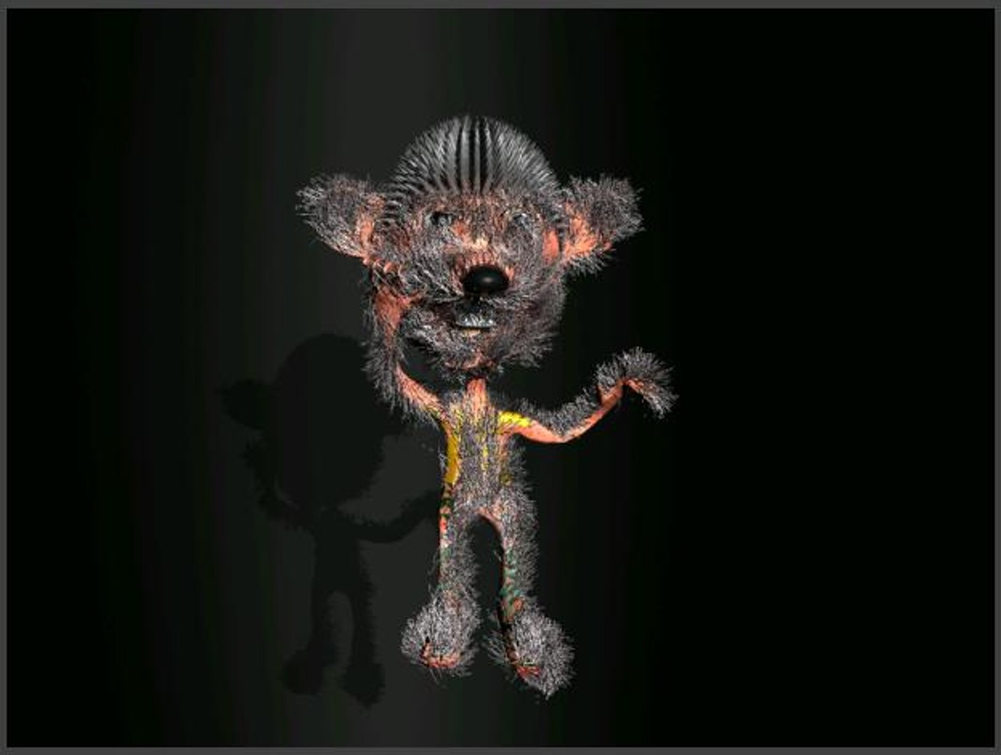 panda animation character ma