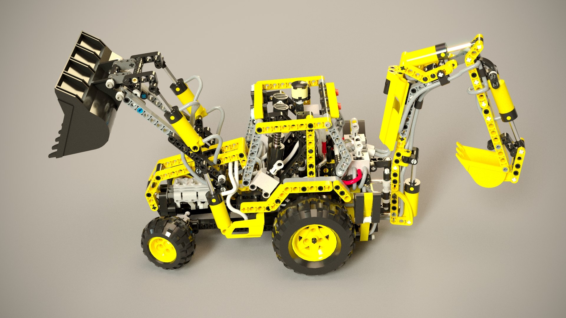 Lego Tractor 3d Model