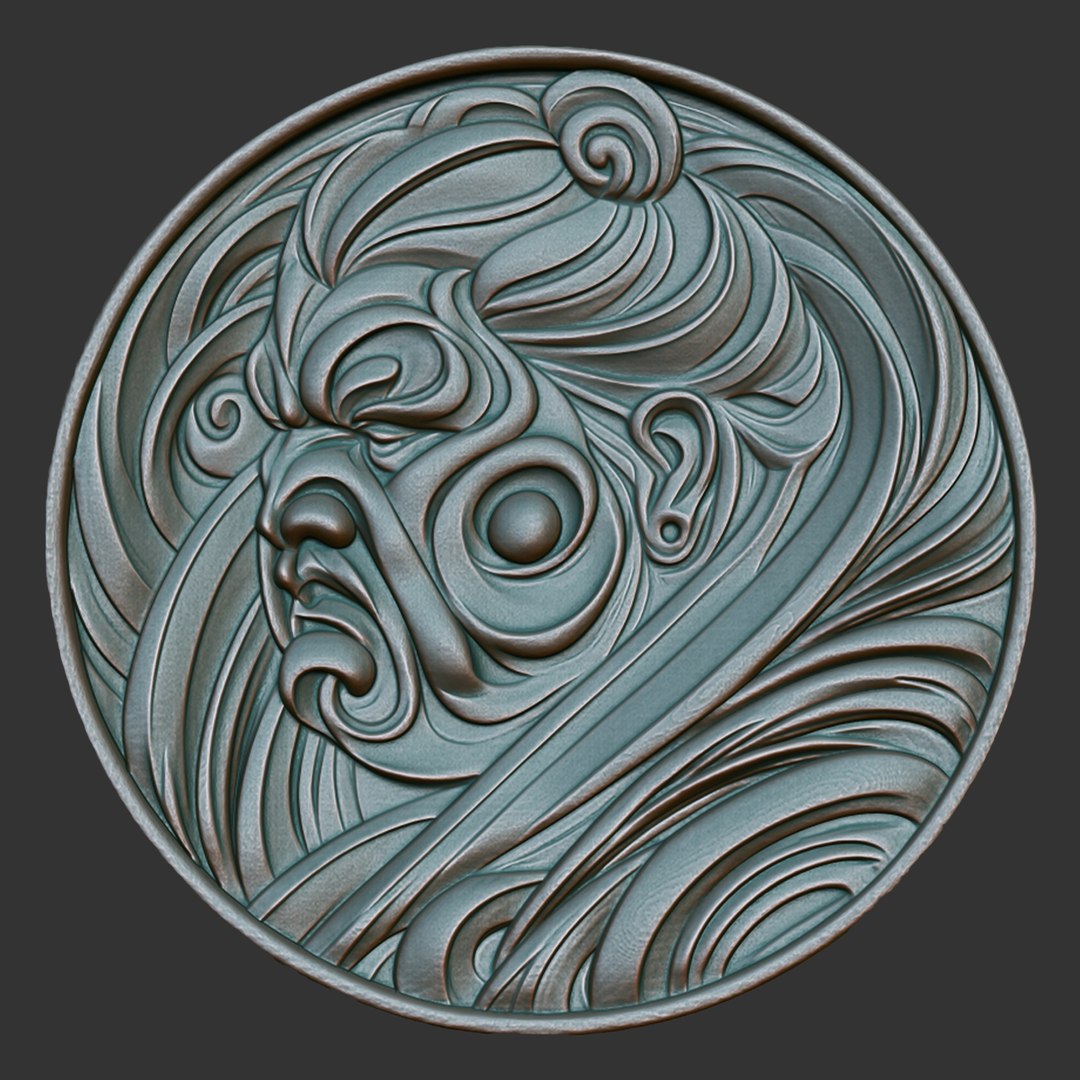 3D Sumo Wrestler Basrelief 02 240802 - TurboSquid 2380930