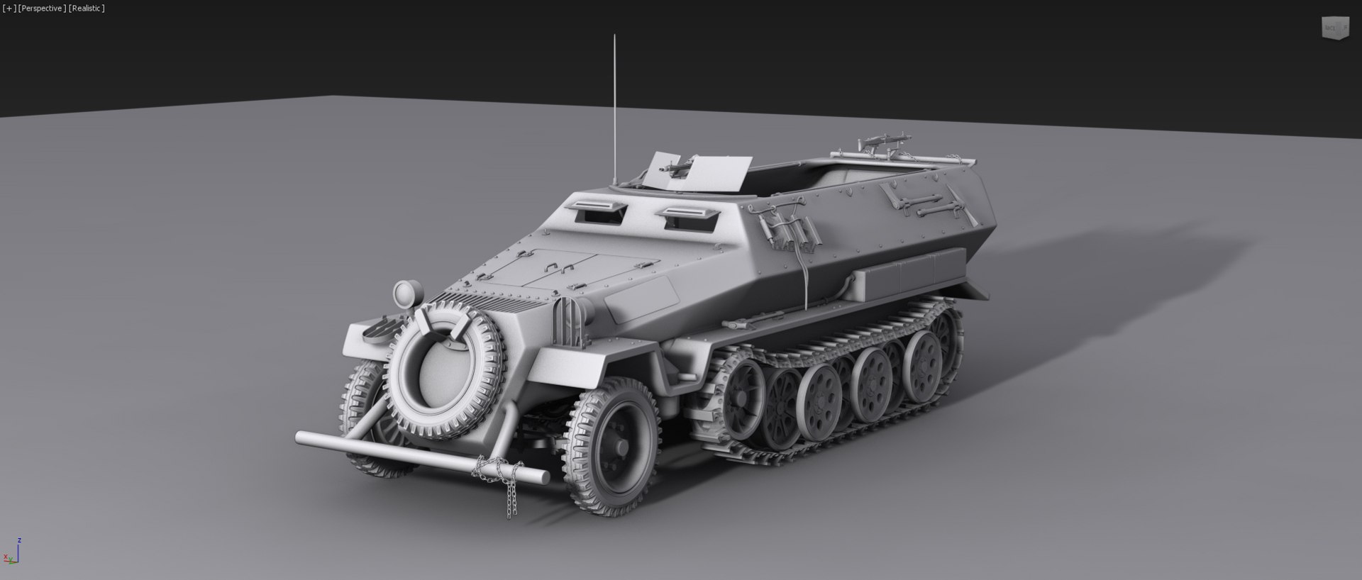 Sdkfz 251 3D Model - TurboSquid 1230283