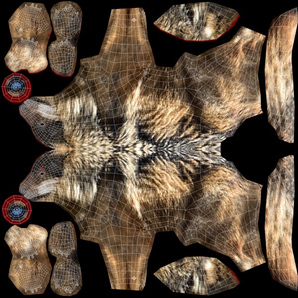 modelo 3d Lobo bajo poli - TurboSquid 1201730