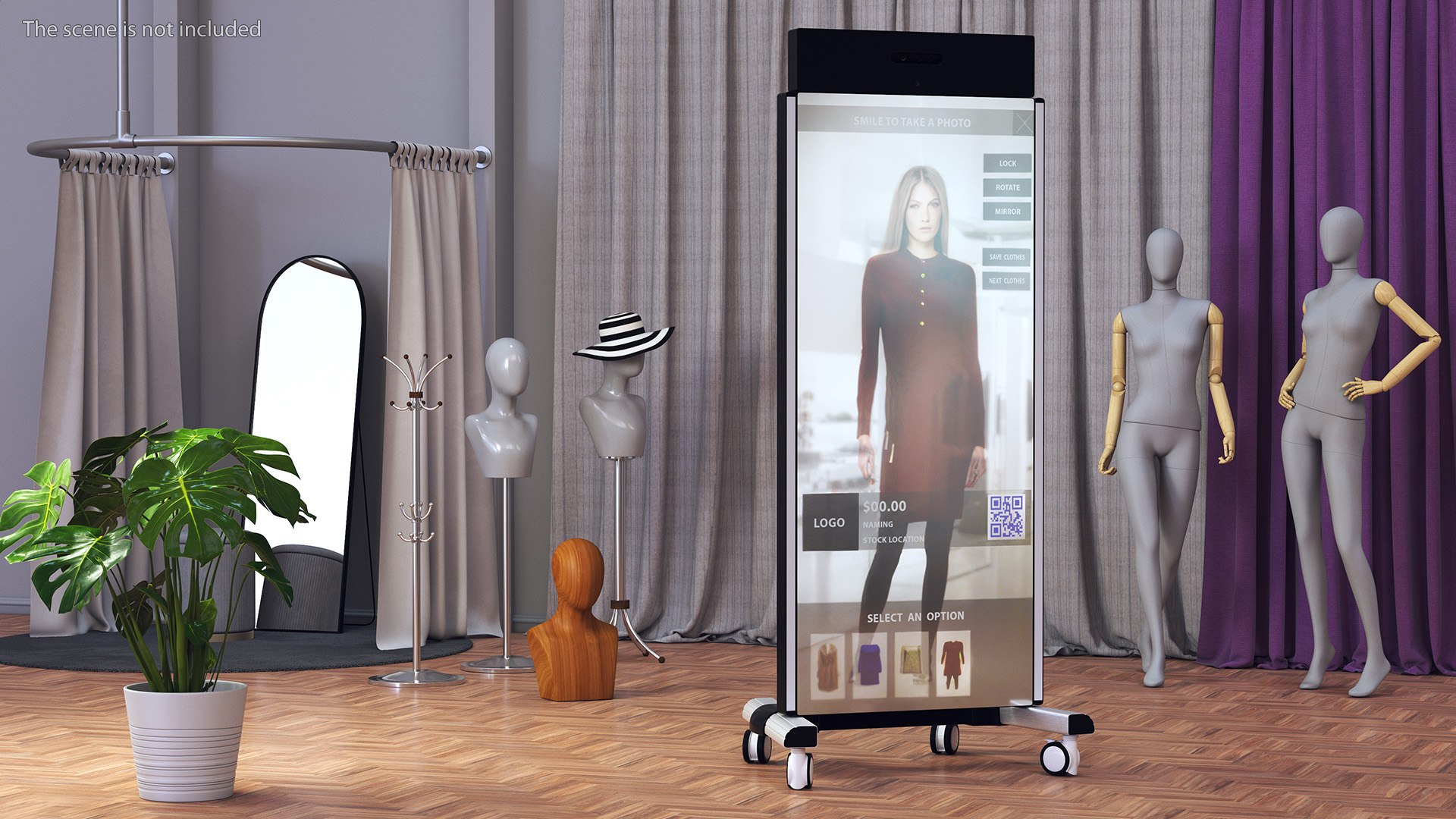 Virtual Dressing Mirror 3D Model - TurboSquid 2185895