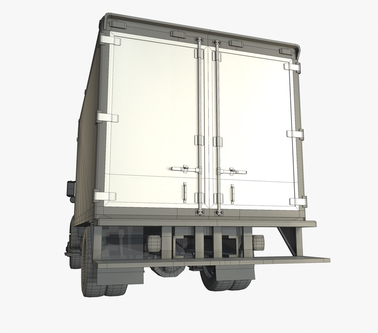 3d model refrigerator truck vehicle