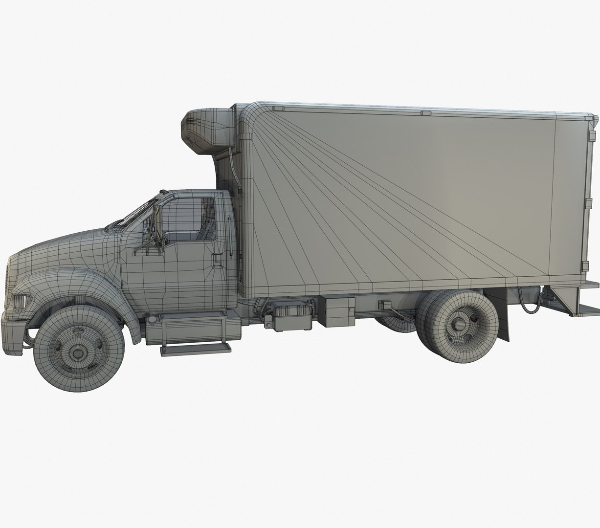 3d Model Refrigerator Truck Vehicle