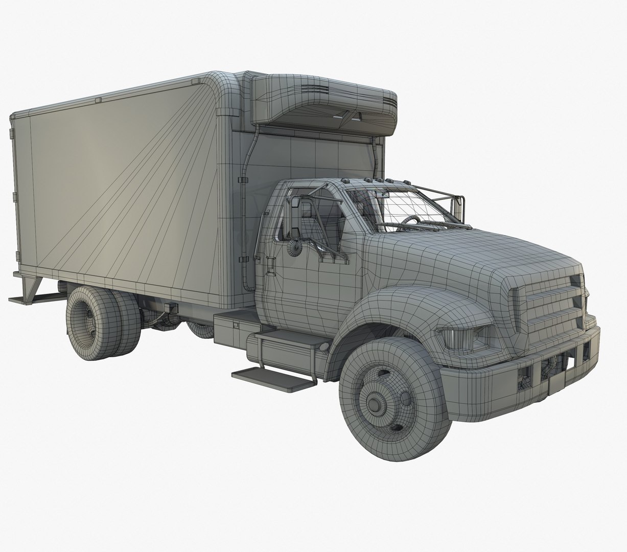 3d Model Refrigerator Truck Vehicle