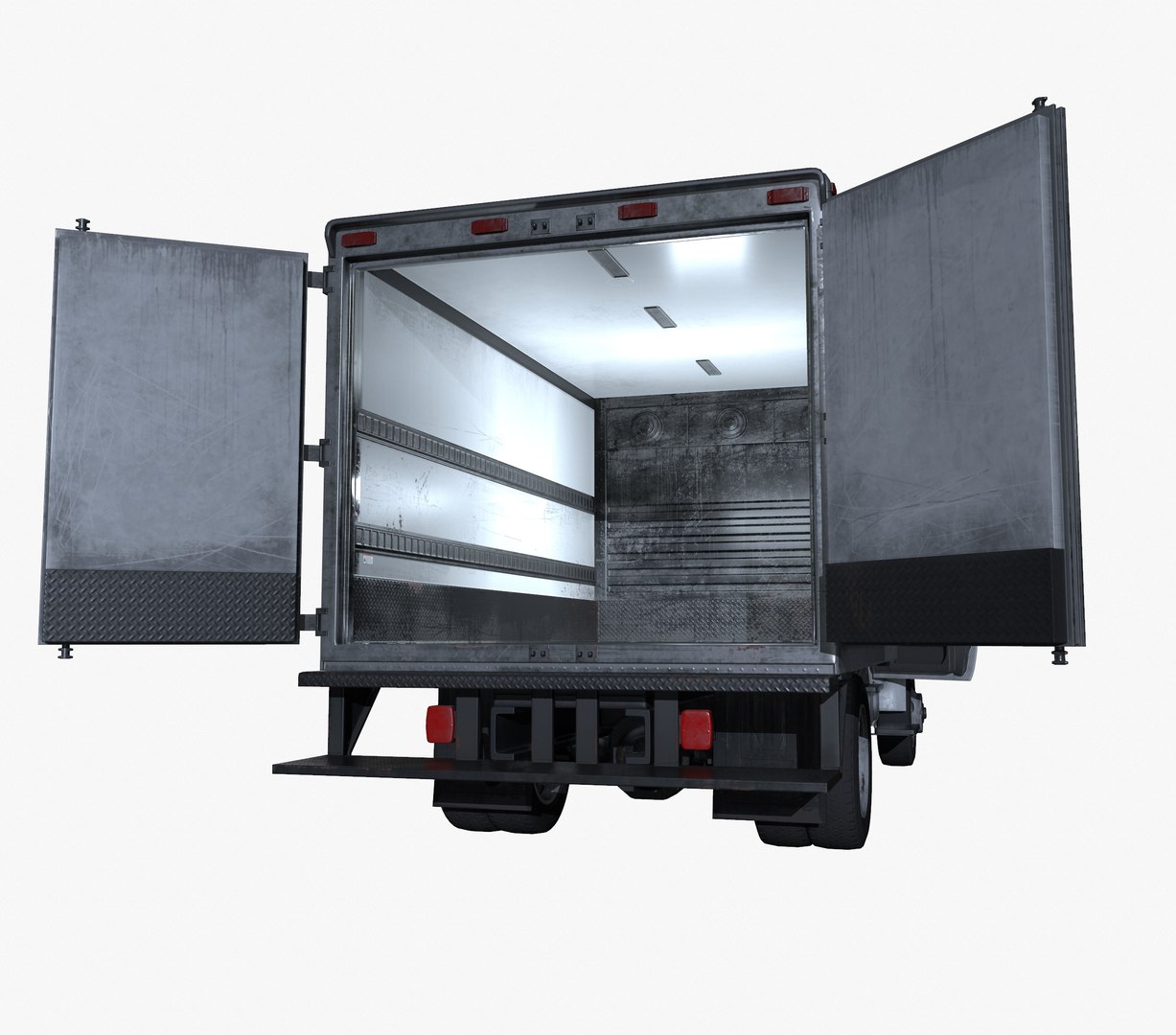 3d model refrigerator truck vehicle