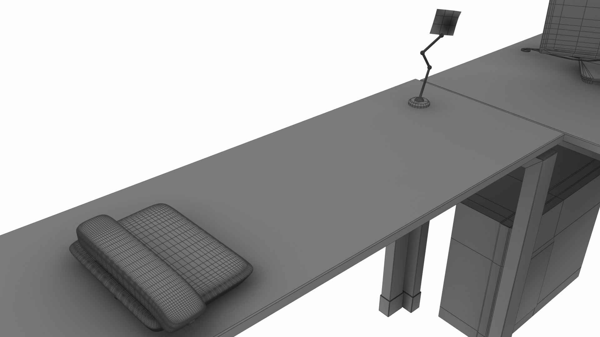3D Office Table And Chair Set Model - TurboSquid 2130480