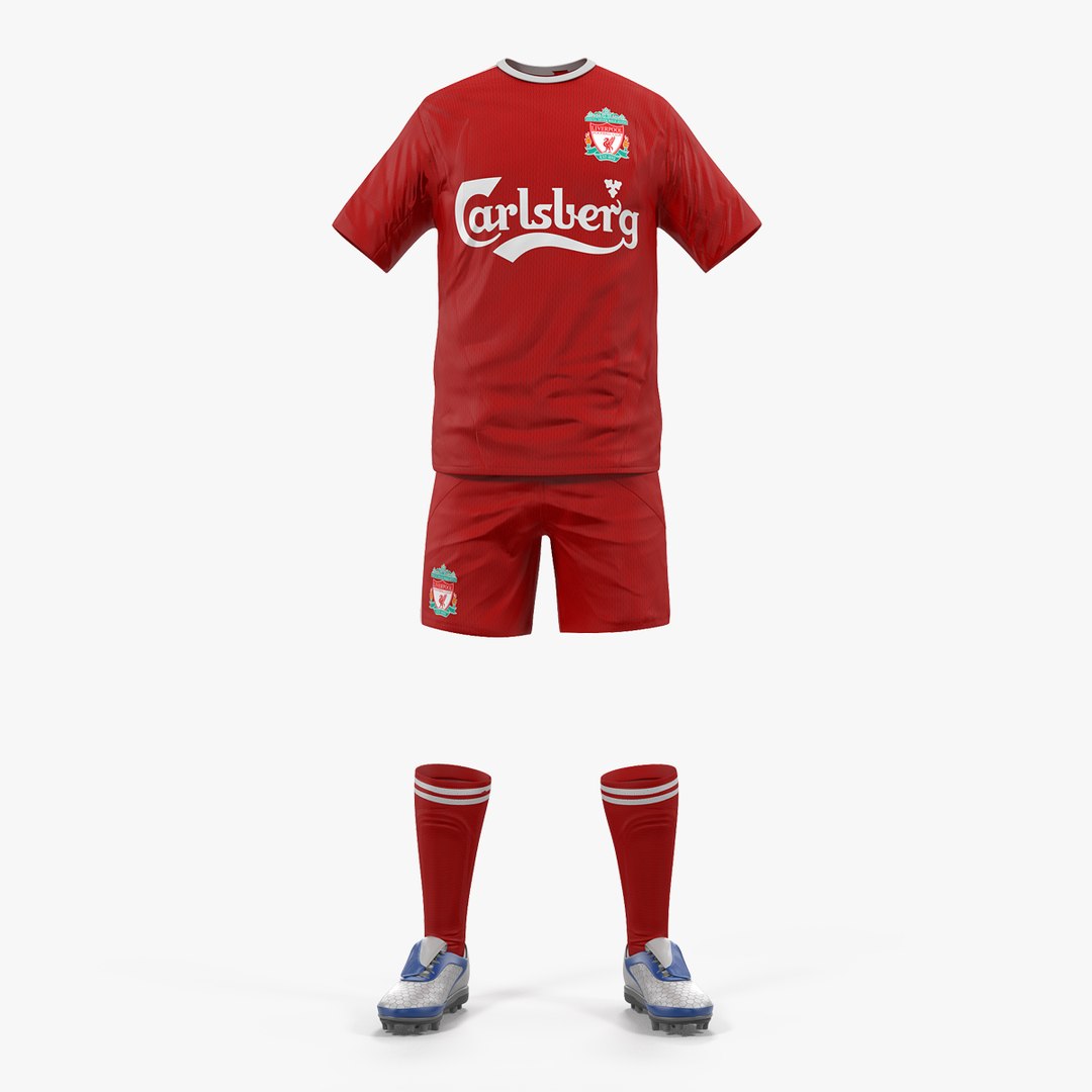Soccer uniform liverpool 3D model - TurboSquid 1312067