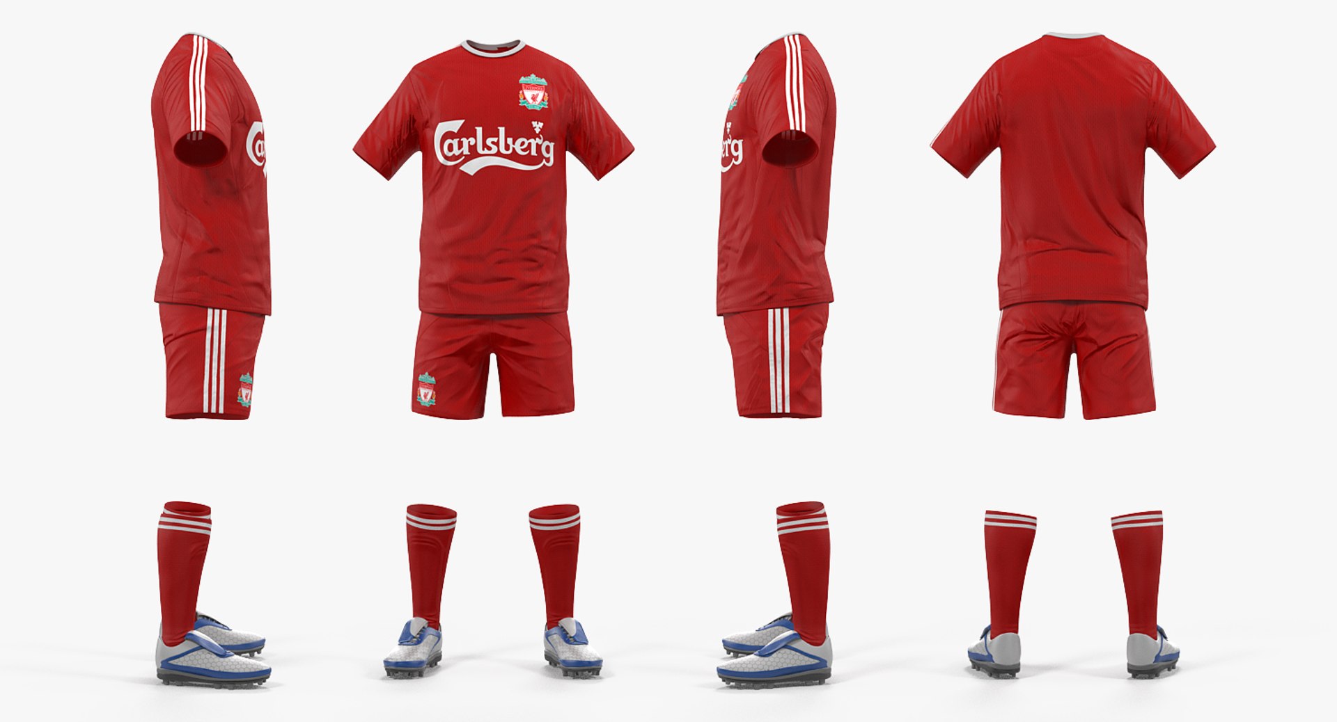 Soccer uniform liverpool 3D model - TurboSquid 1312067