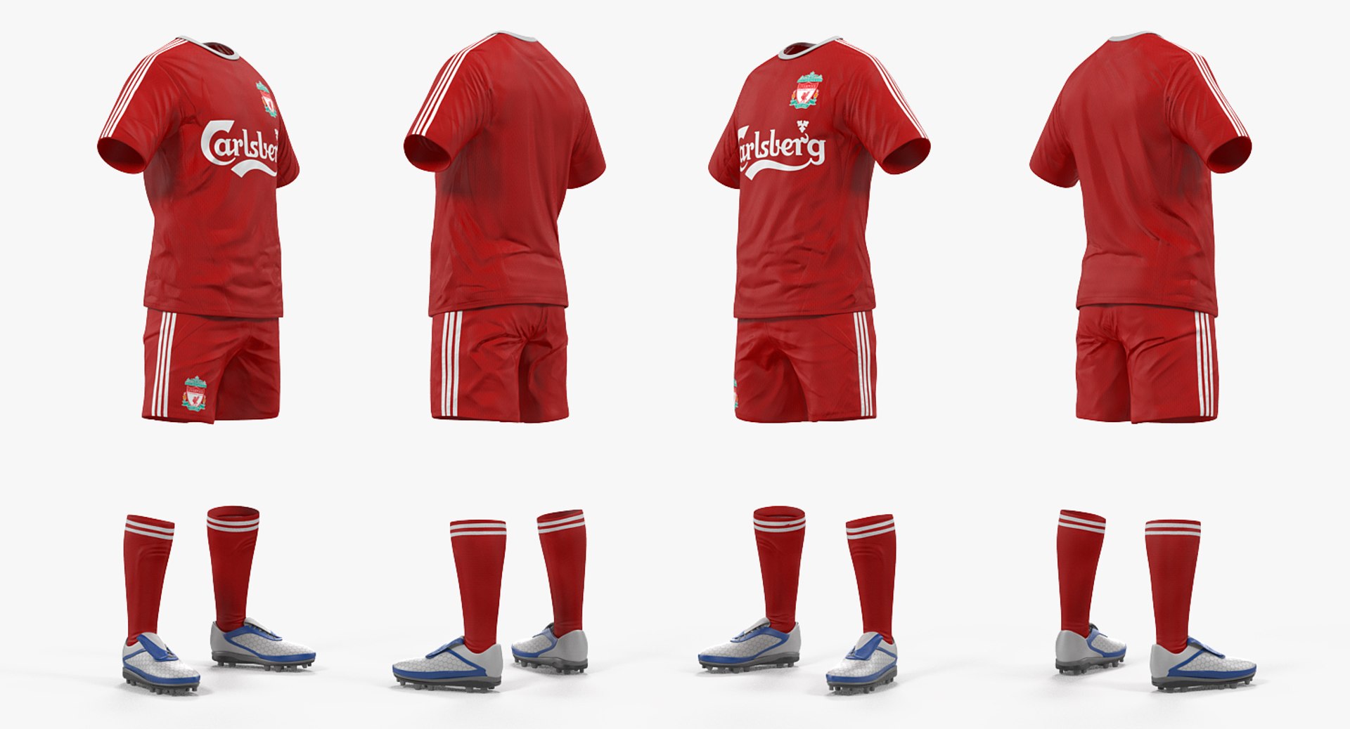 Soccer uniform liverpool 3D model - TurboSquid 1312067