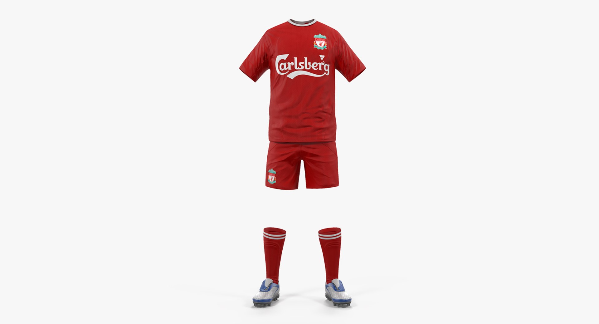 Soccer uniform liverpool 3D model - TurboSquid 1312067