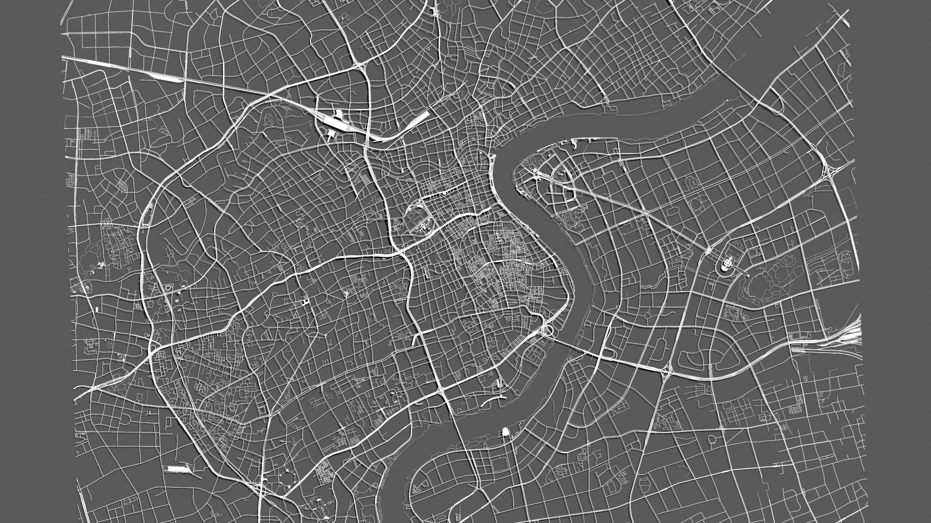 3D Streets And Roads City Shanghai China Model - TurboSquid 1849812