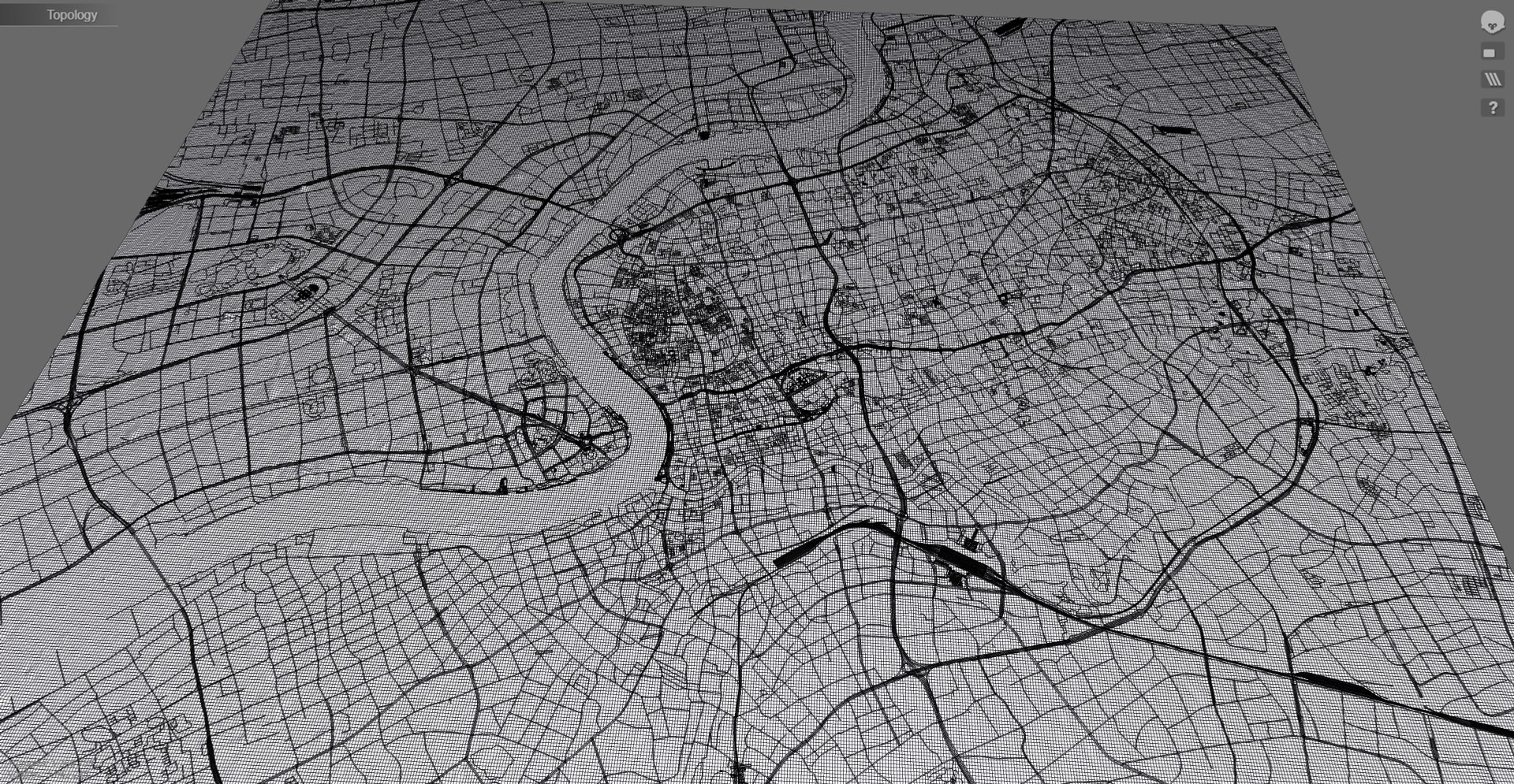 3D Streets And Roads City Shanghai China Model - TurboSquid 1849812