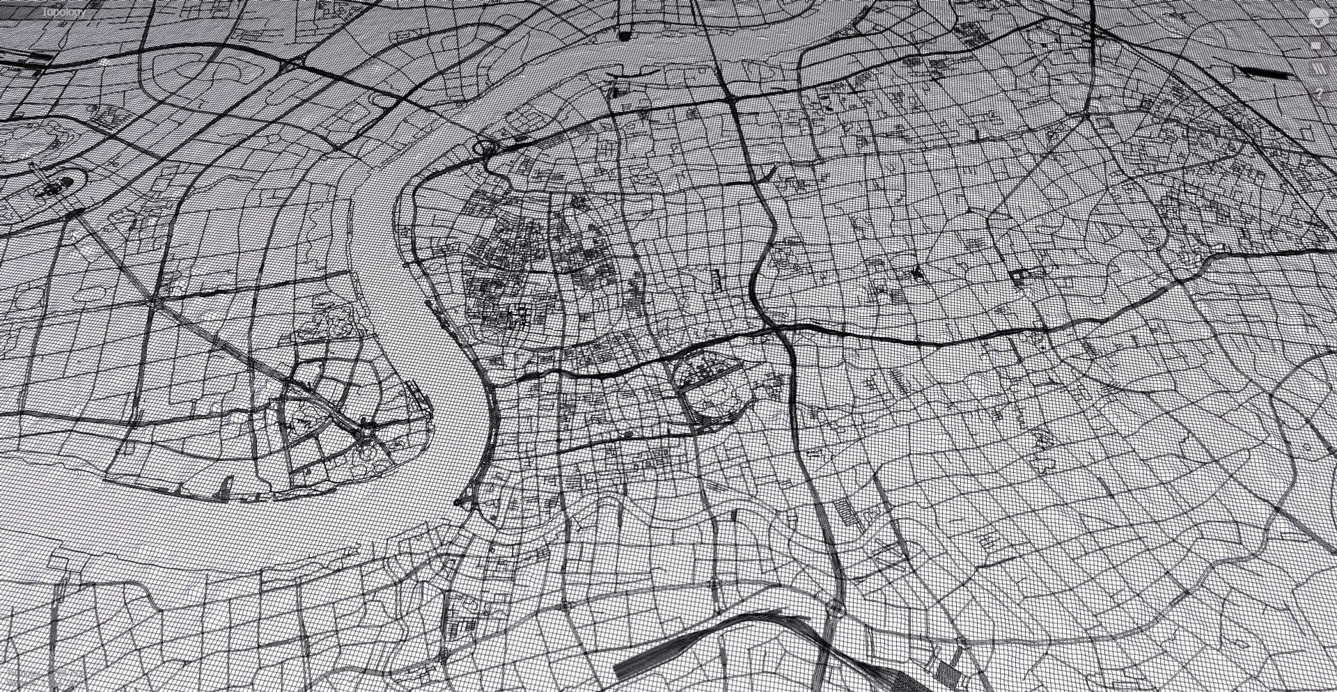 3D Streets And Roads City Shanghai China Model - TurboSquid 1849812