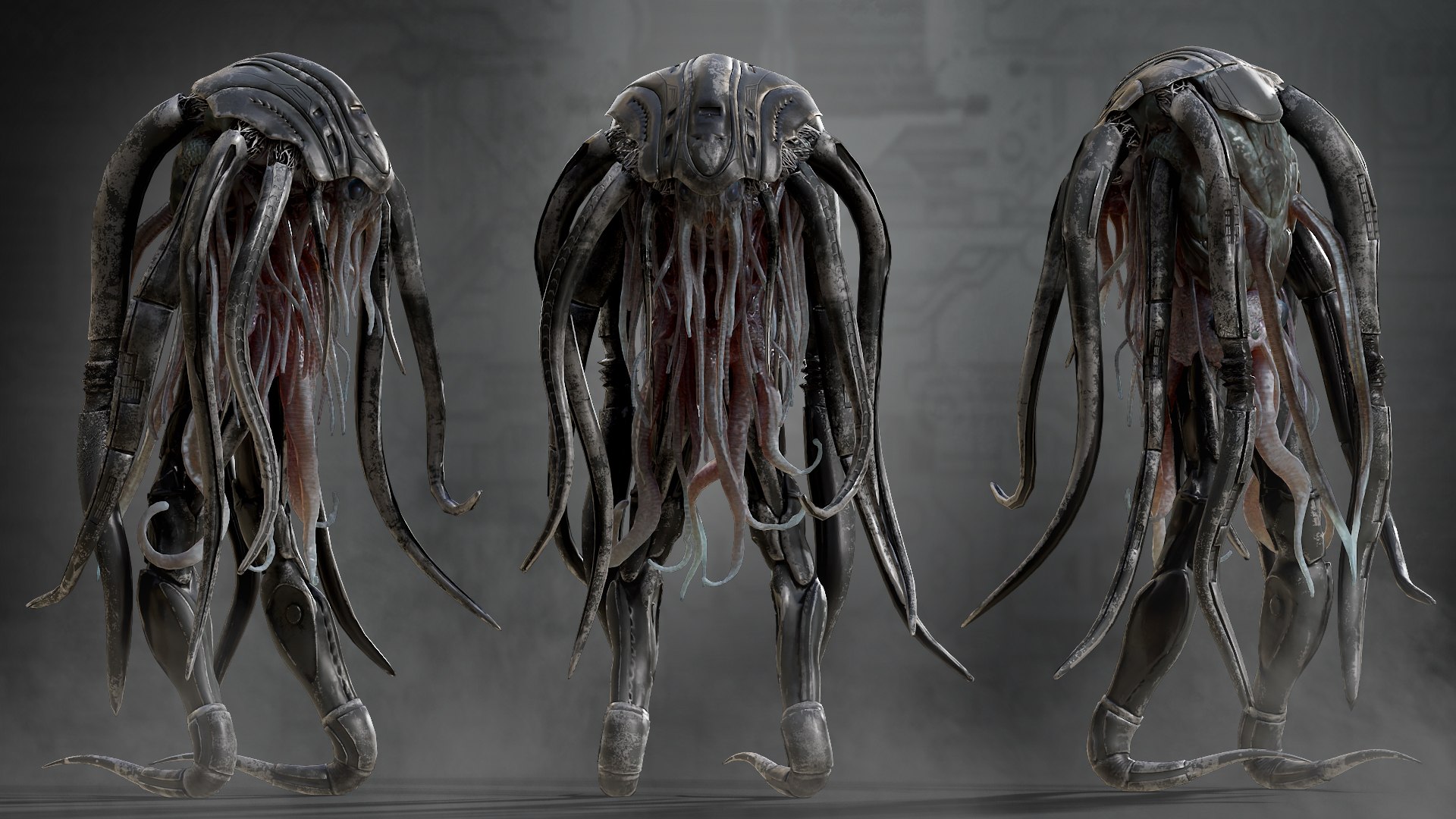 Sci Fi Alien Octopus 3D Model - TurboSquid 2381875