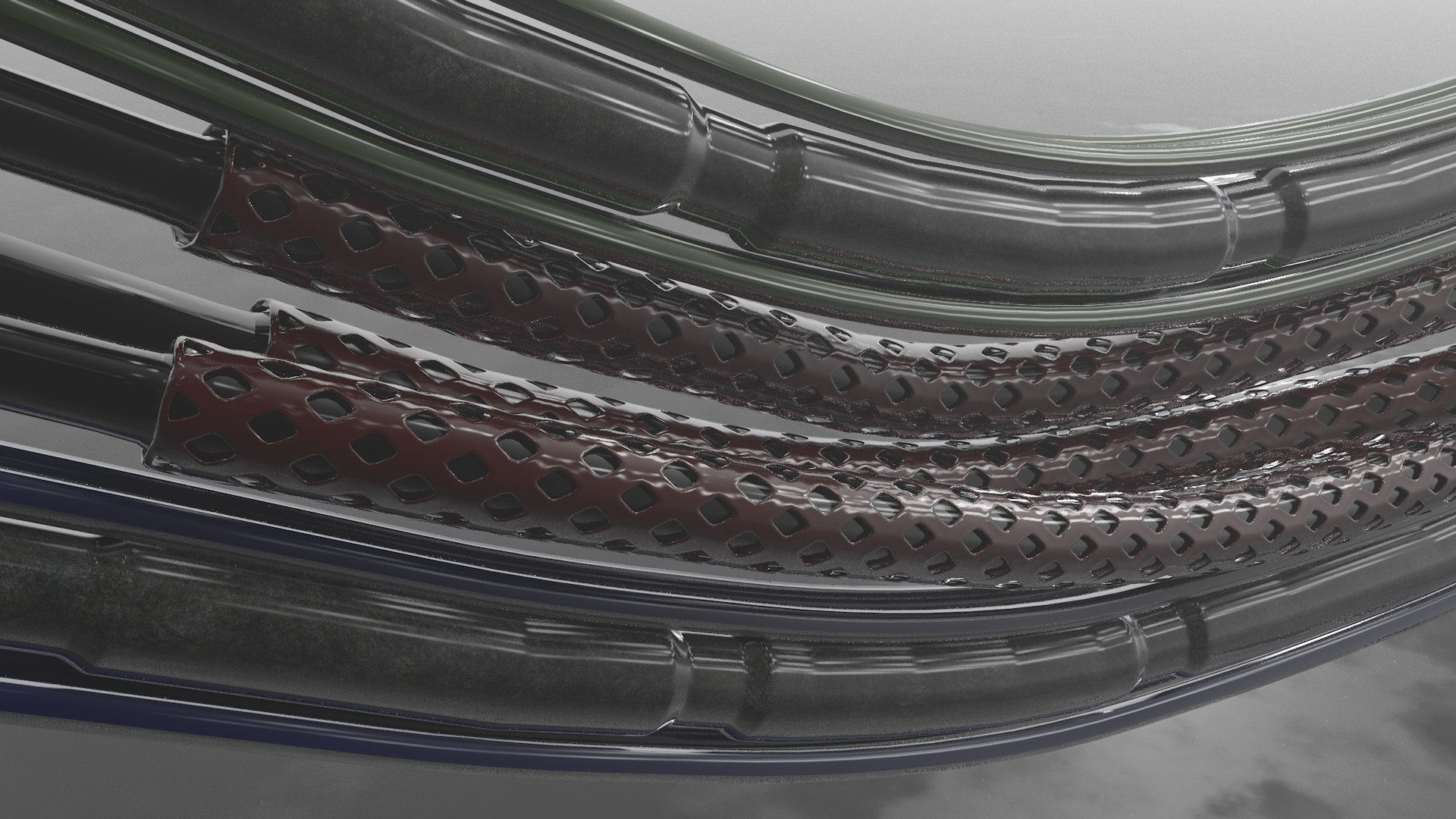 Detailed Cable Set Sci Fi Concept Industrial Construction Model ...