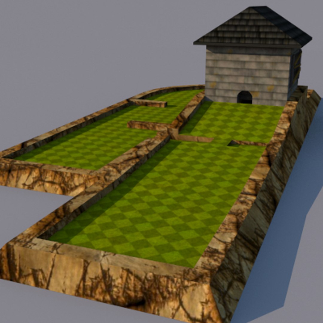Mini Golf Hole 3d Model