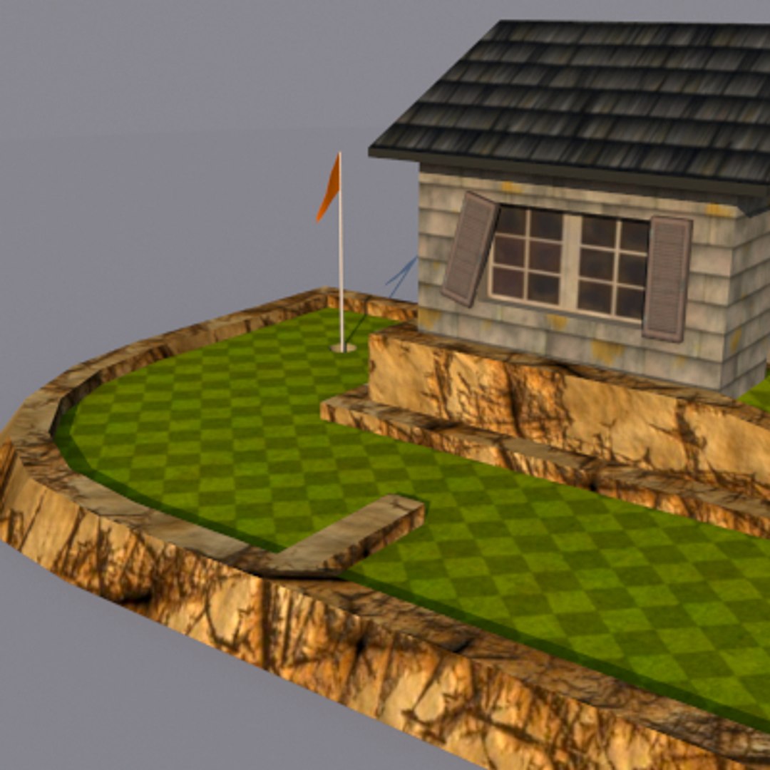 Mini Golf Hole 3d Model