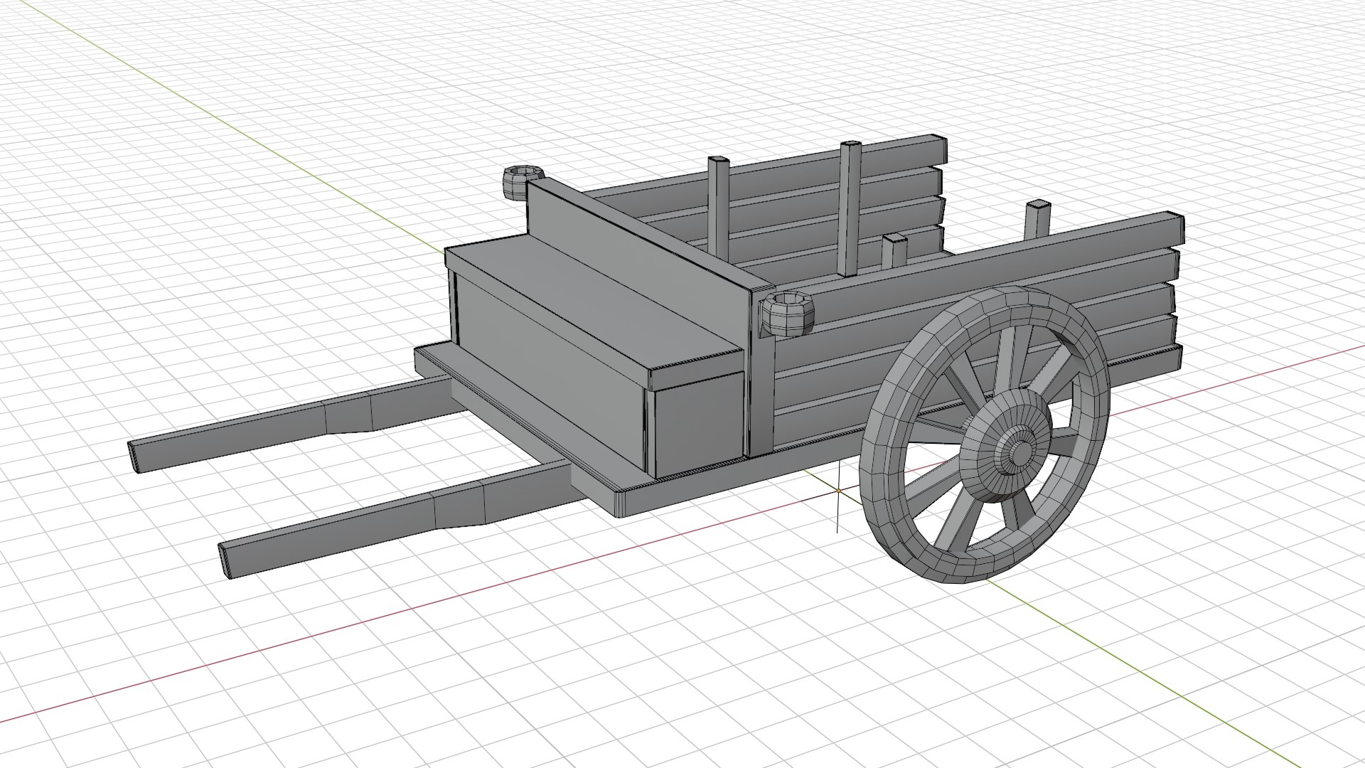 3D Stylized Old Cart Model - TurboSquid 2220289