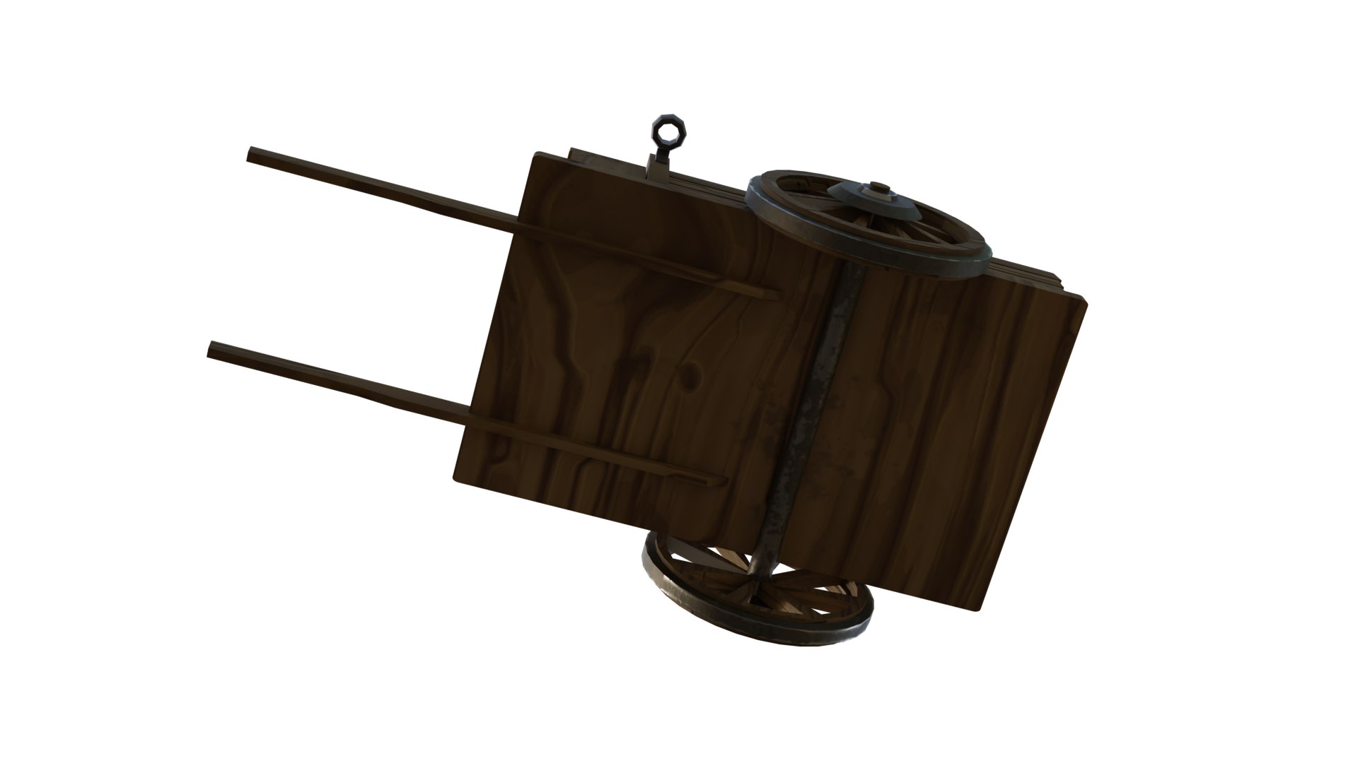 3D Stylized Old Cart Model - TurboSquid 2220289