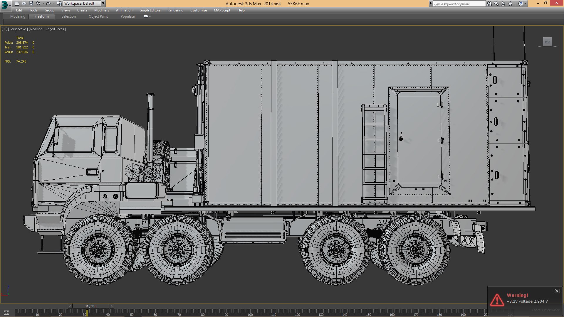 3d S-400 Triumf 55k6e Model