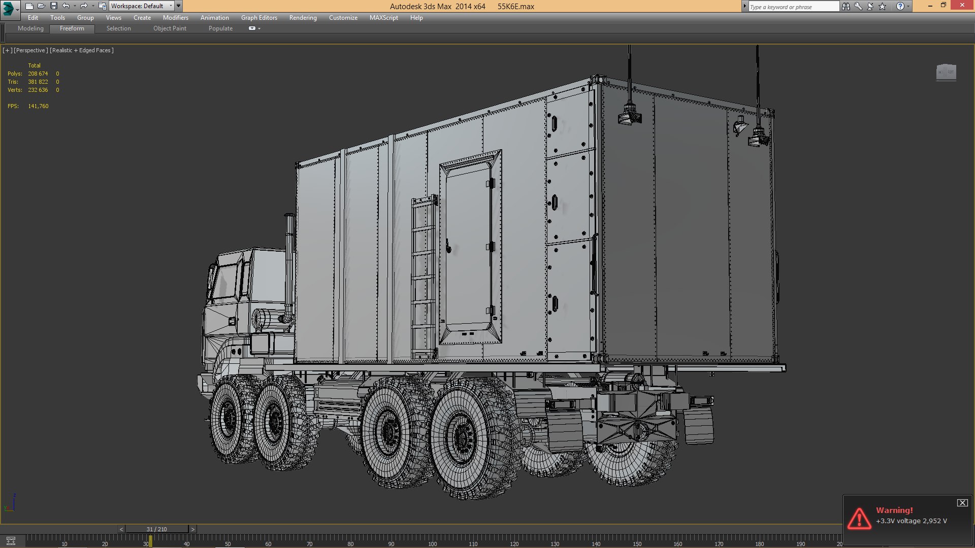 3d S-400 Triumf 55k6e Model