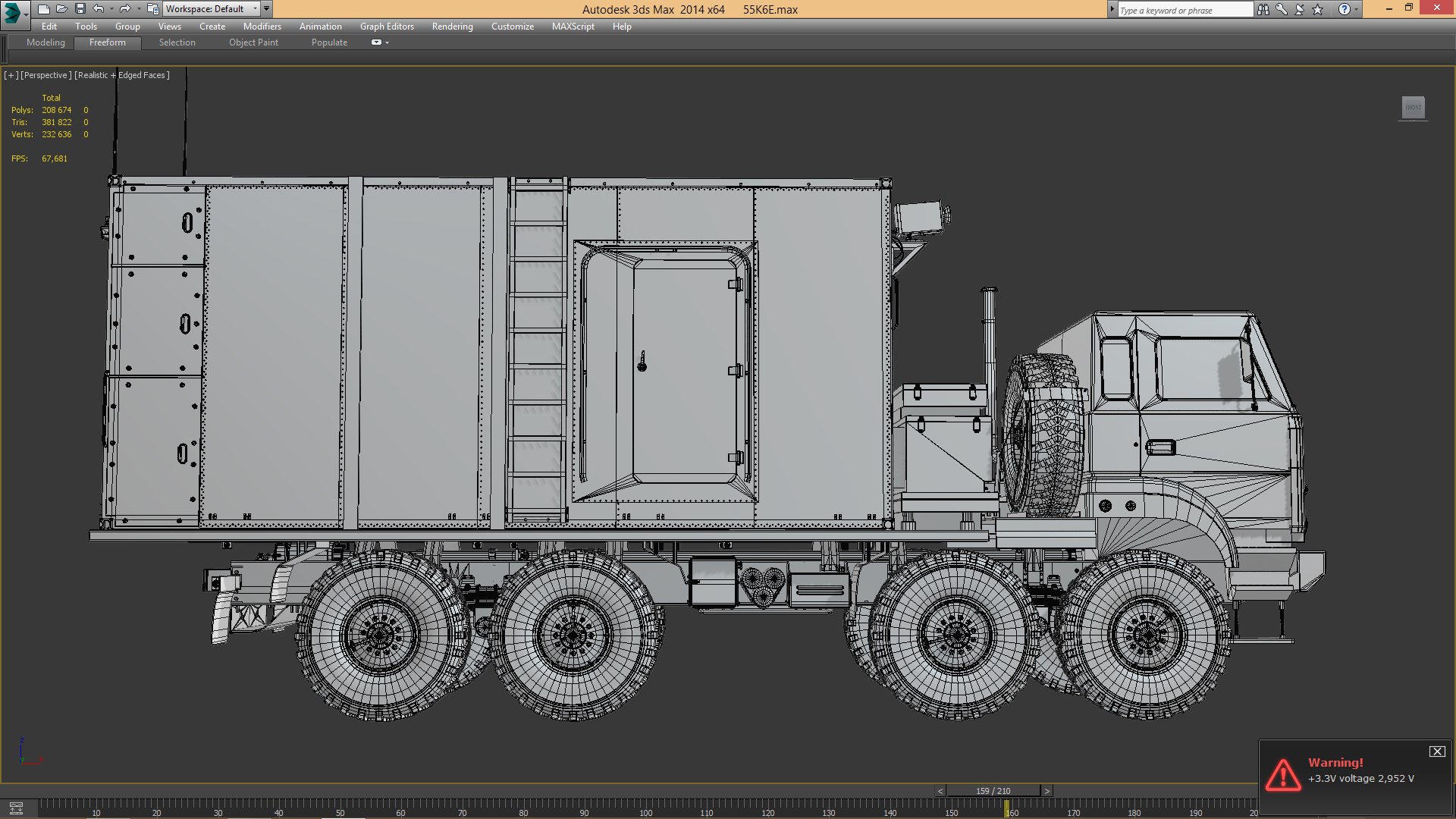 3d S-400 Triumf 55k6e Model
