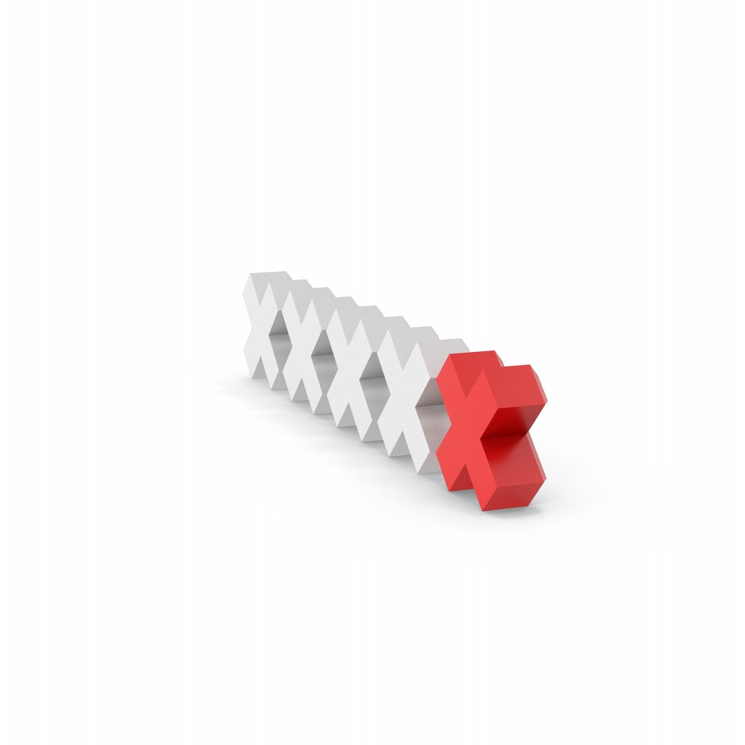 One Cross Symbol 3D - TurboSquid 2228940