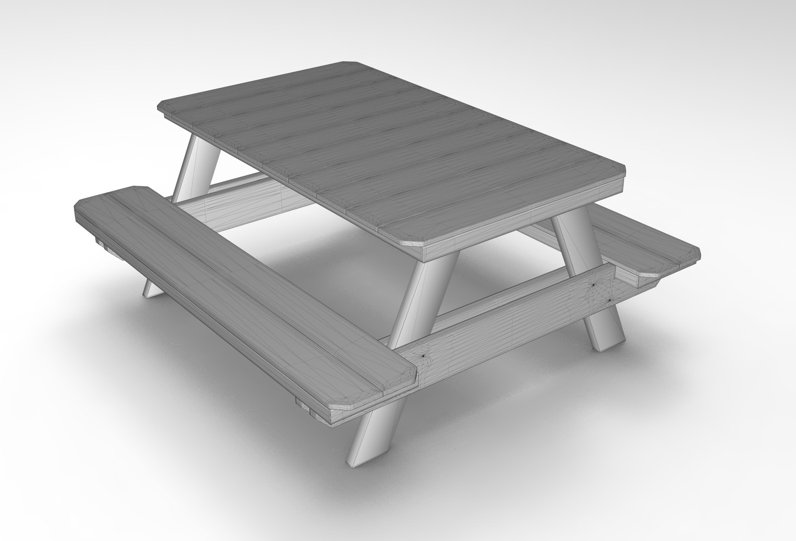 3D Model Picnic Table - TurboSquid 1936267