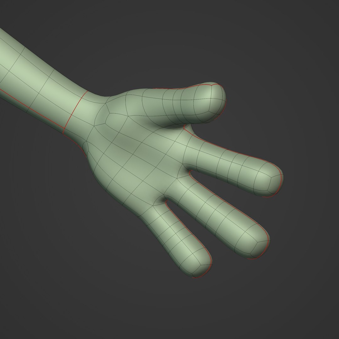 3D Cartoon Arms And Legs -- Four Fingers - TurboSquid 1873066