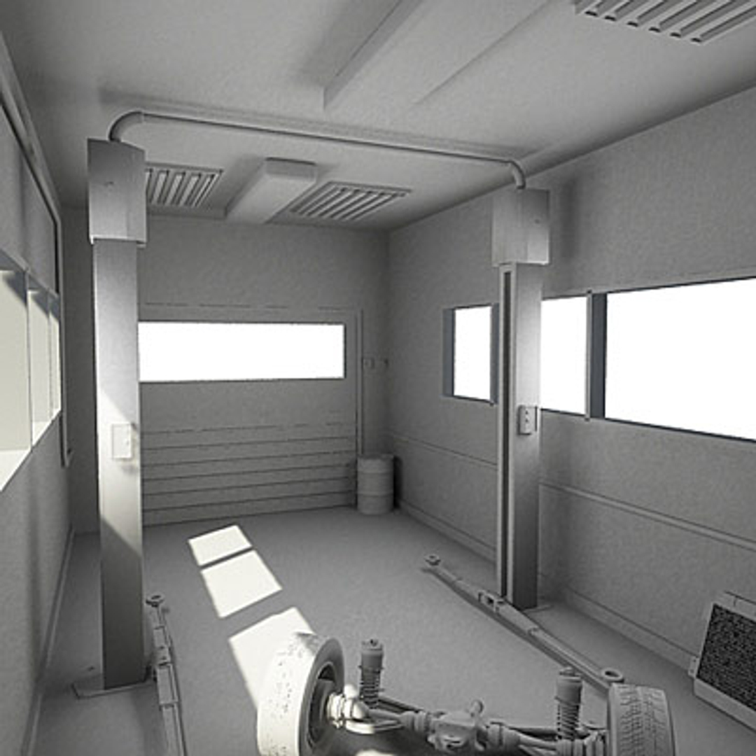 3d model small car service