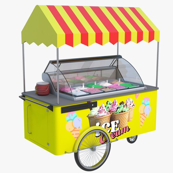 3D model Ice Cream Cart - TurboSquid 1794568