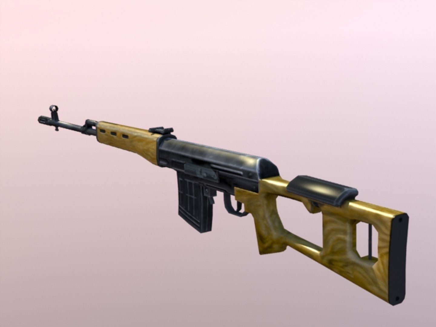 3d Model Svd Dragunov Rifle