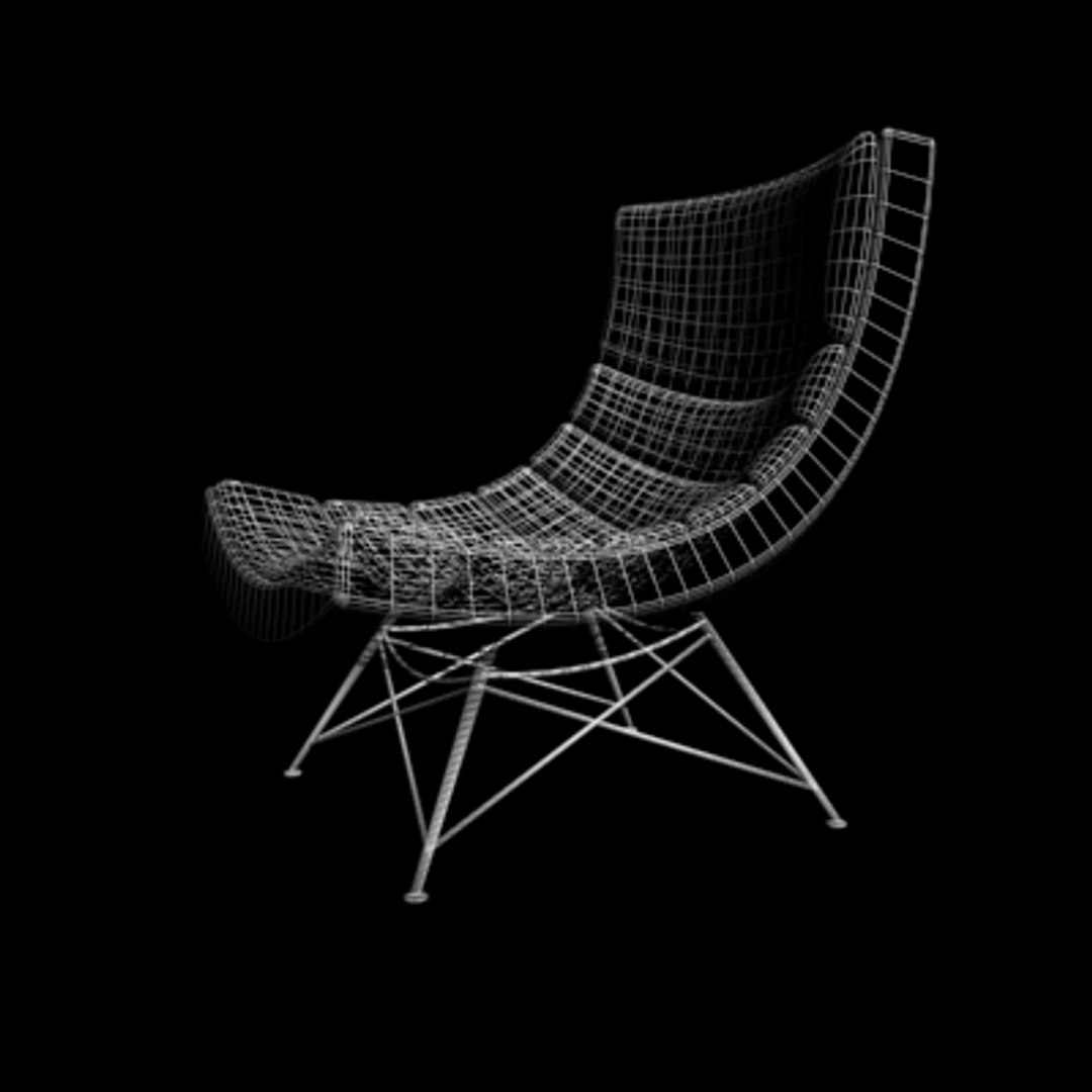Modern Lounge Chair - Dwg