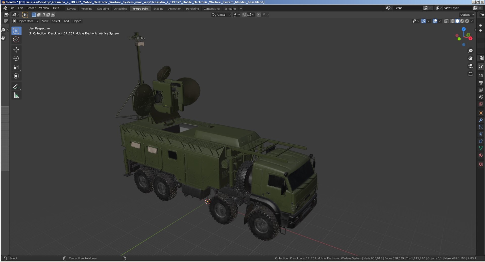 3D Krasukha 4 1rl257 Mobile - TurboSquid 1606775