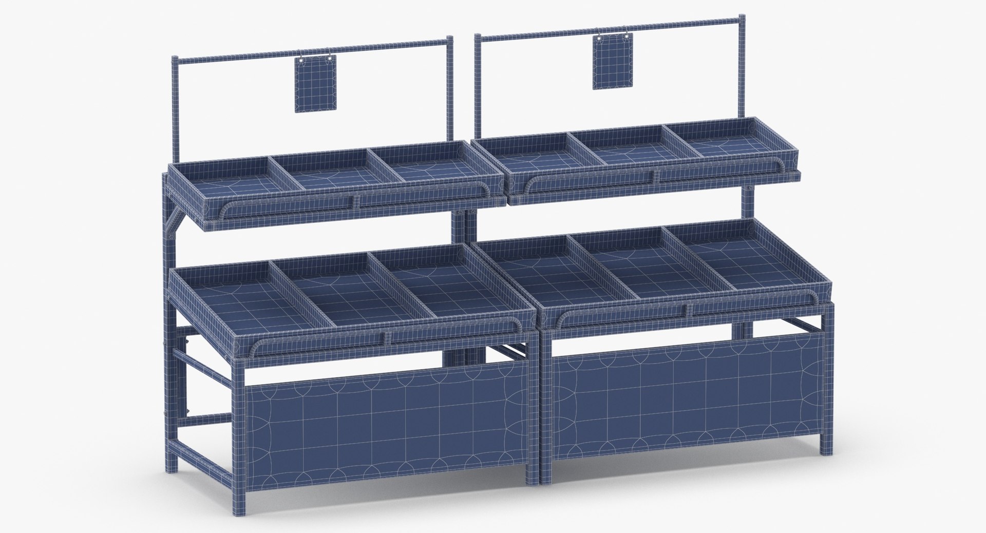 3D Wooden Fruit Veggies Display Model - TurboSquid 1553092