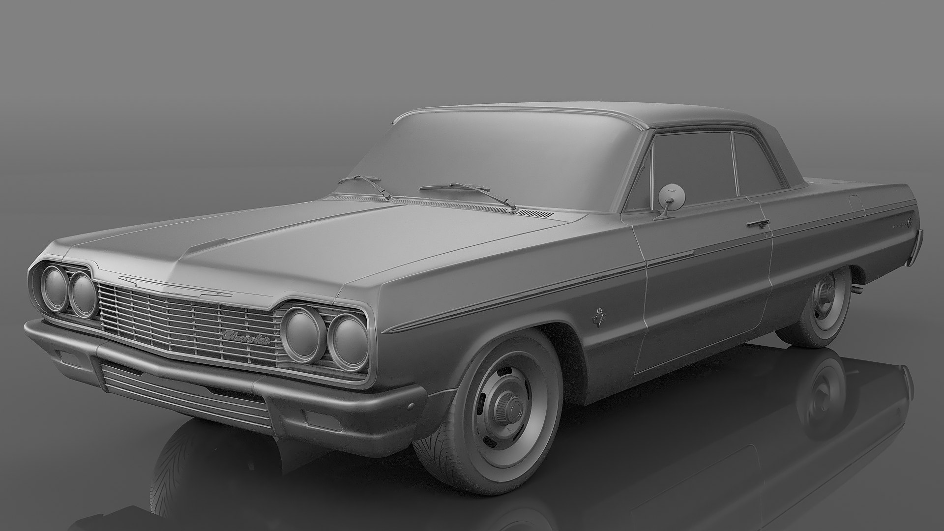 1964 Chevrolet Impala SS 409 3D Model - TurboSquid 1957141