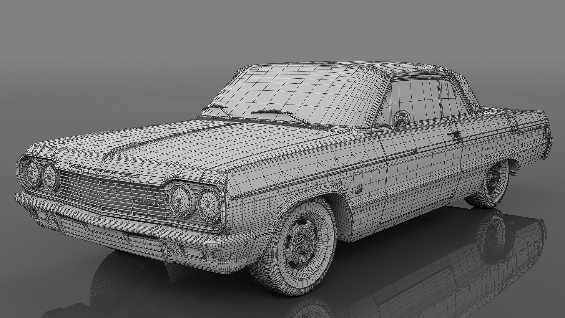 1964 Chevrolet Impala SS 409 3D Model - TurboSquid 1957141