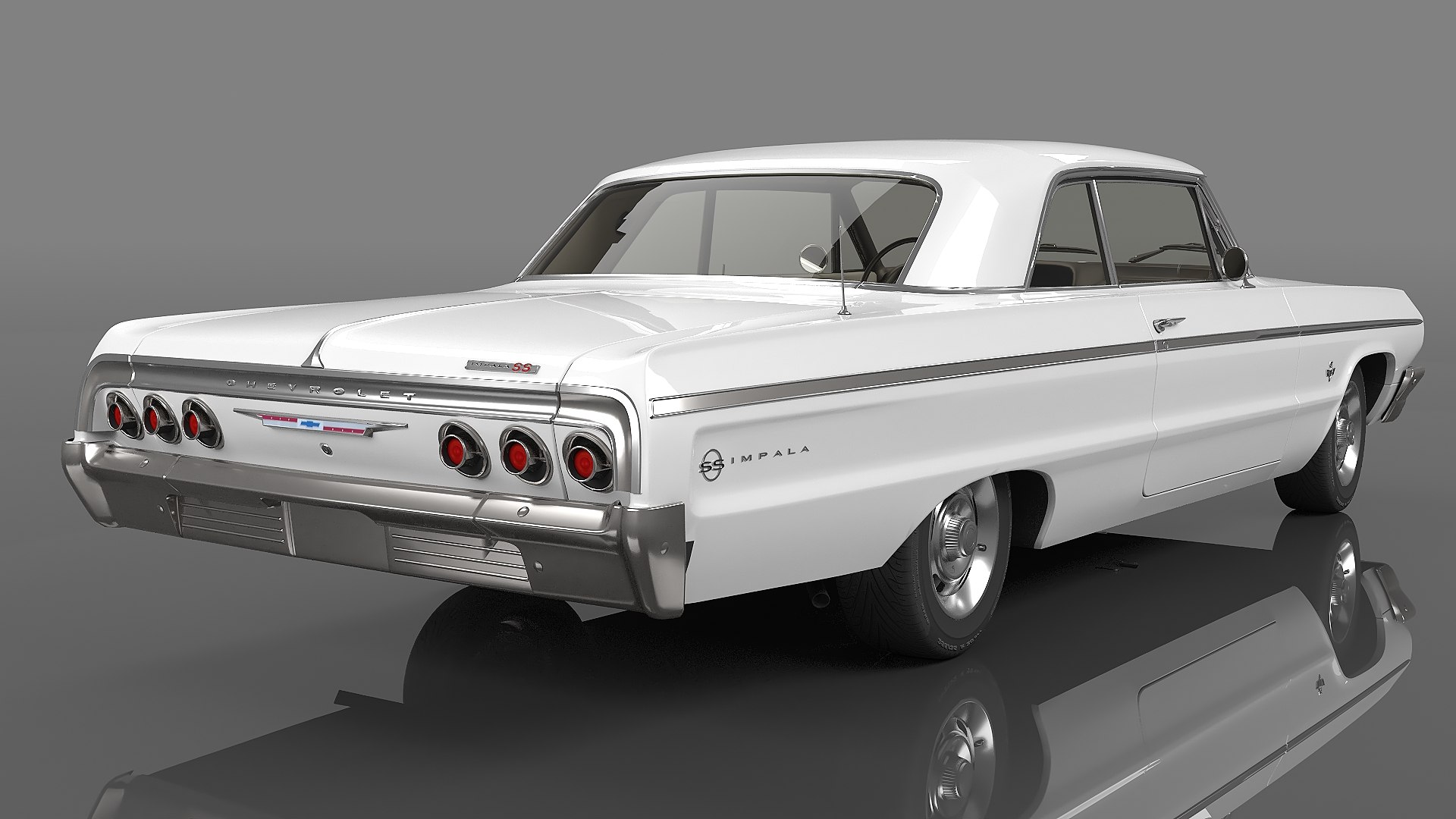 1964 Chevrolet Impala SS 409 3D Model - TurboSquid 1957141