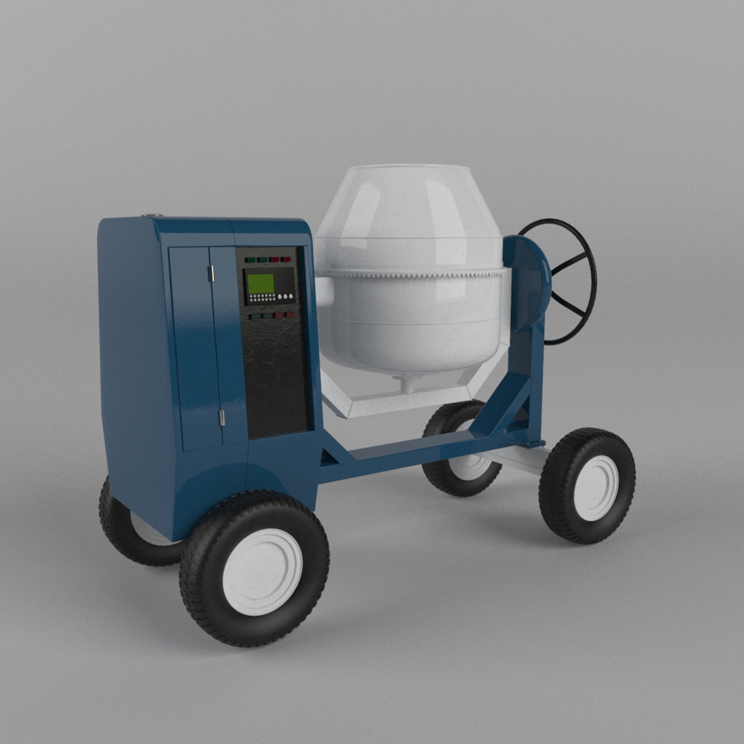Concrete Mixer 3d Model