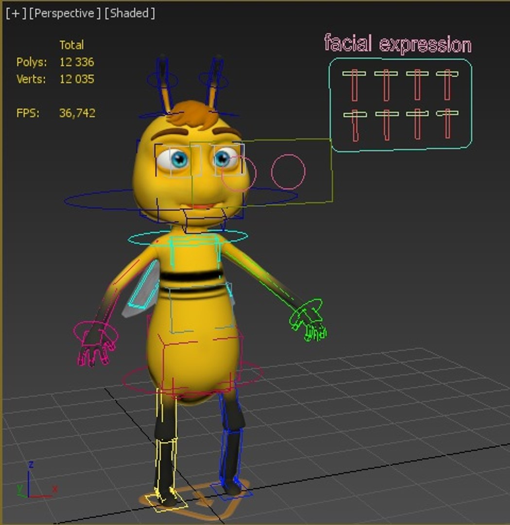 Cartoon Bee 3D - TurboSquid 1738225