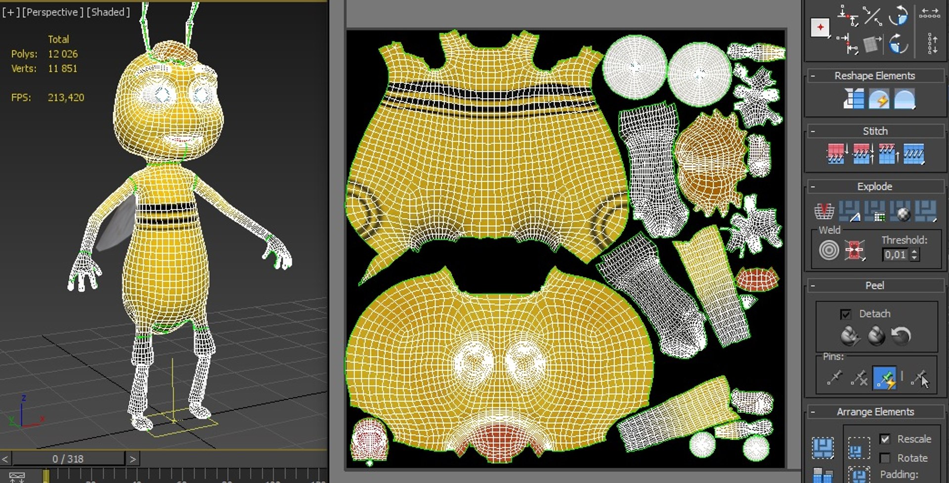 Cartoon Bee 3D - TurboSquid 1738225