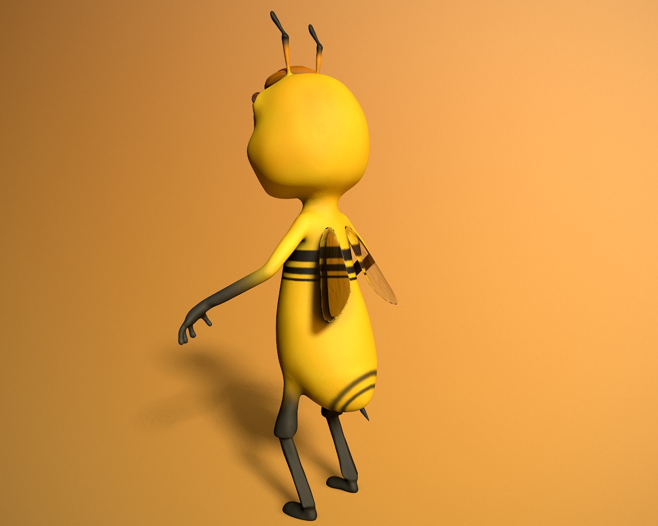 Cartoon Bee 3D - TurboSquid 1738225