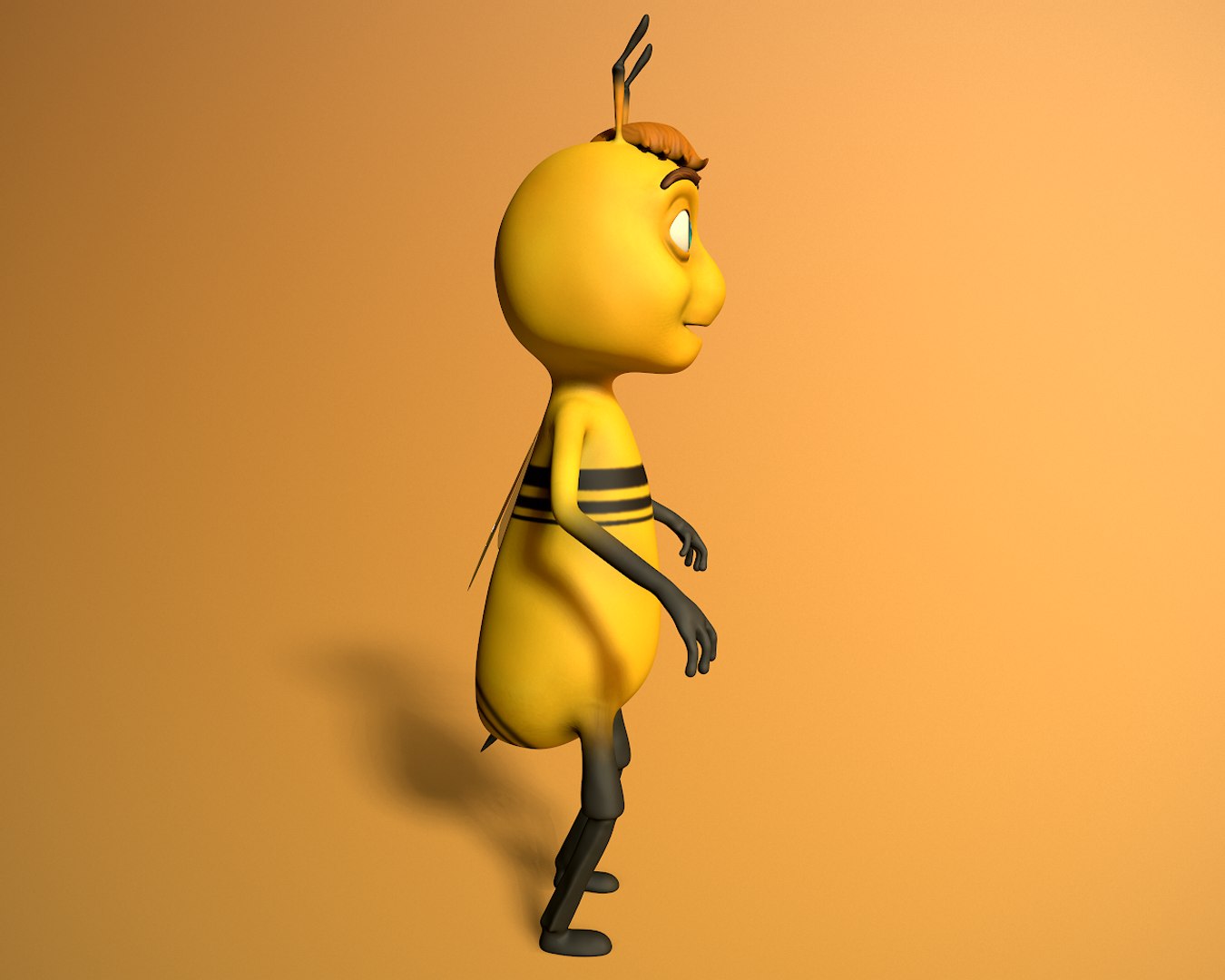Cartoon Bee 3D - TurboSquid 1738225