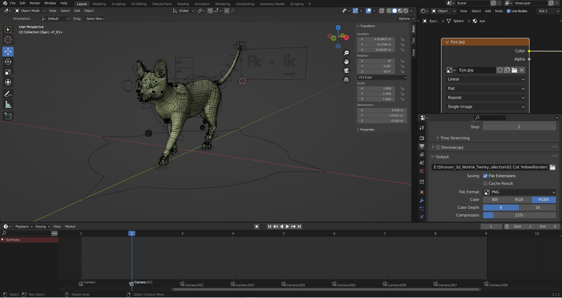 Cat Grey Rigged And Animated 3D Model - TurboSquid 1982851