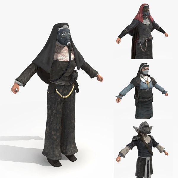 3D Nun Models | TurboSquid