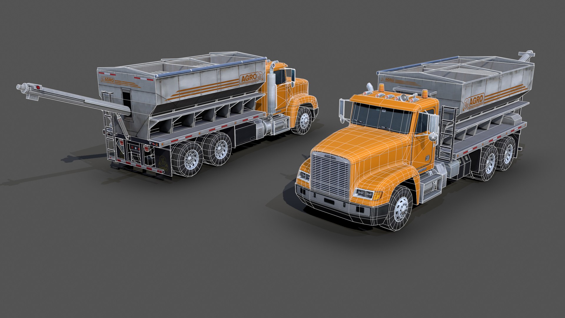 Freightliner FLD 120 2000 Fertilizer Tender Truck S02 Model - TurboSquid 2112477