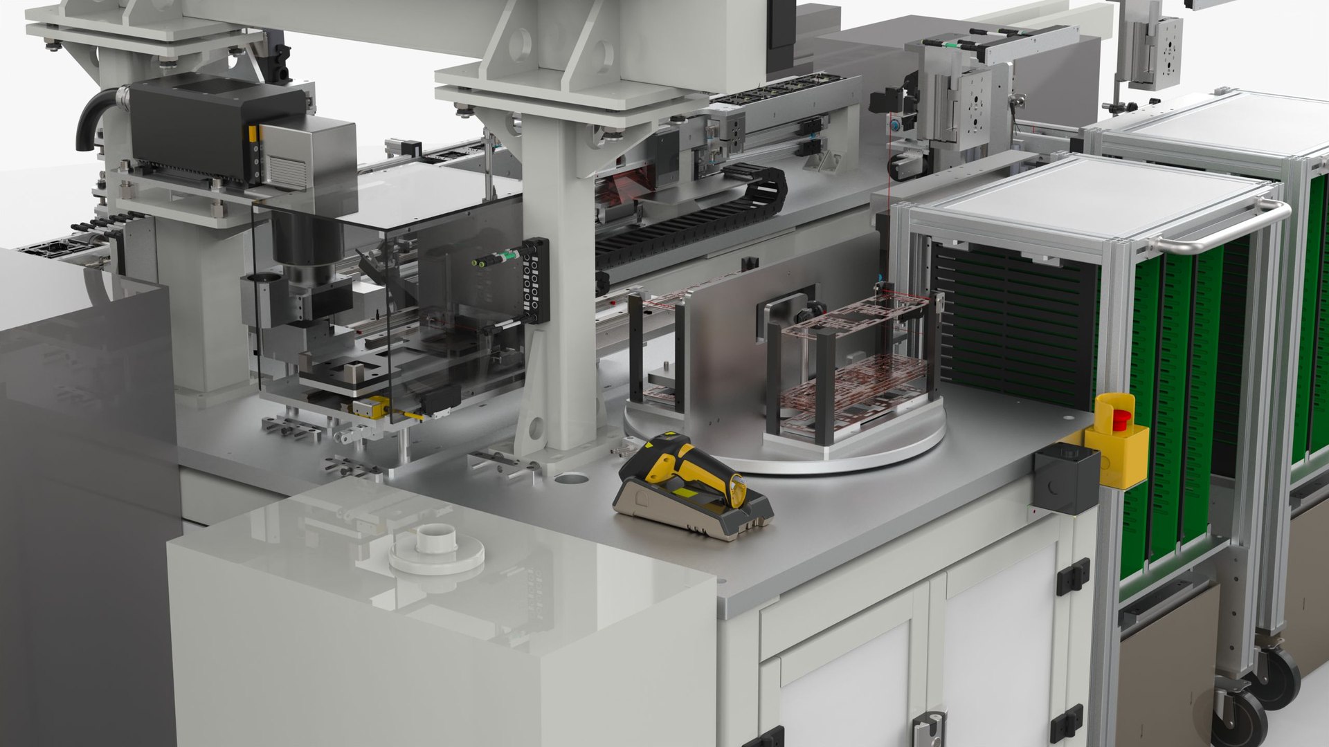 Automatic Loading Unloading And Laser Marking ECU Machine Model - TurboSquid 1927260